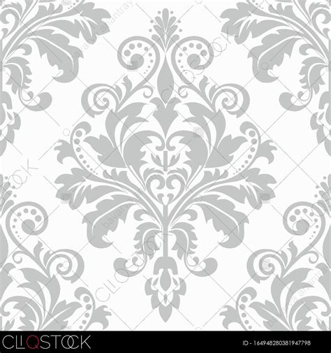 Floral Seamless Pattern Leaves Stock Illustration