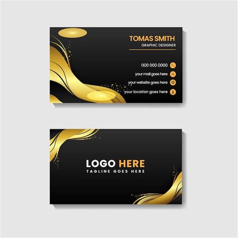 비지니스 카드 디자인 템플릿 프리미엄 벡터