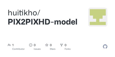 GitHub Huitikho PIX2PIXHD Model