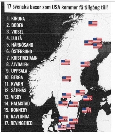 Organizing Notes Us Nato Bases In Sweden