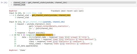 Python Keyerror When Executing My Code On Youtube Ape Multiple