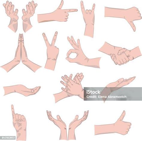 手圖示集合向量圖形及更多人圖片 人 人手 人手指 Istock