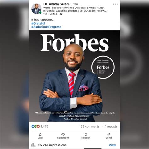 Dr Abiola Salami On Linkedin Grateful Thepeakperformer