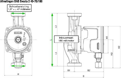 Циркулационна помпа Evosta2 40 70 180 7m 3 6 M3 H 180 Mm За