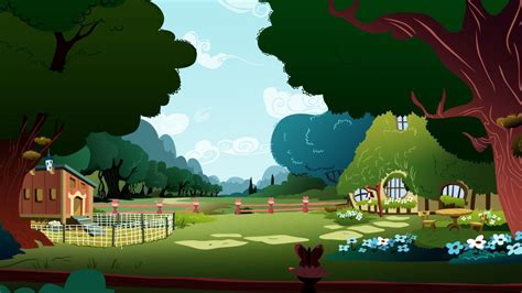 Fluttershys Backyard By Kooner Cz On Deviantart Fluttershy House