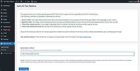 Auto Alt Text Wordpress Plugin