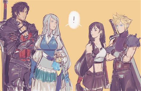 Tifa Lockhart Cloud Strife Clive Rosfield And Jill Warrick Final Fantasy And 3 More Drawn