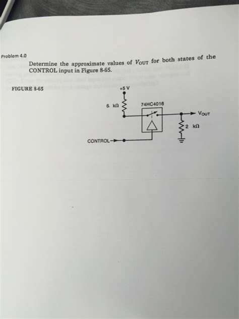 Solved Determine The Approximate Values Of V OUT For Both Chegg Com