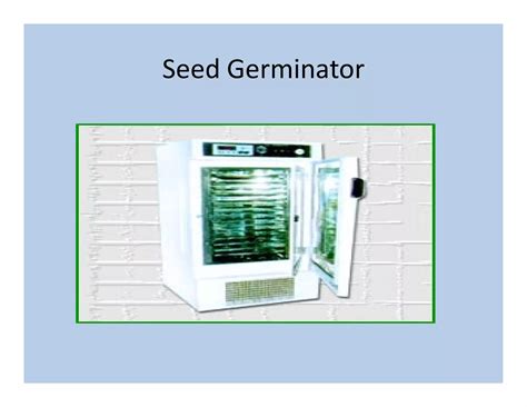 Seed Physical Purity Germination Tests PDF