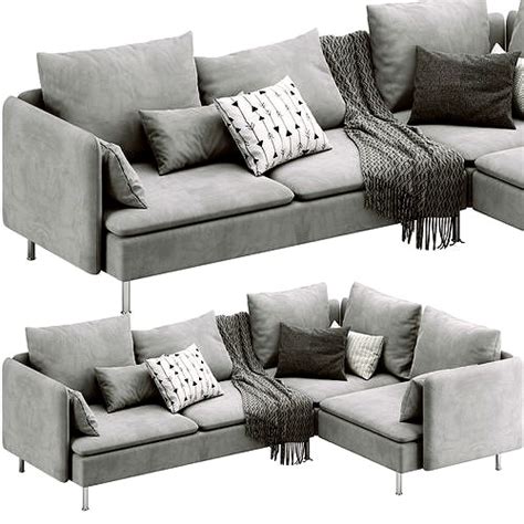 Sofa Ikea Soderhamn 3d Model