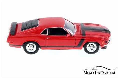 1970 Ford Mustang Boss 302 Red W Black Welly 22088wr 124 Scale