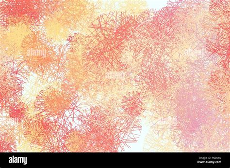 Geometric Conceptual Background Messy Random Line Circles Pattern For Design Vector