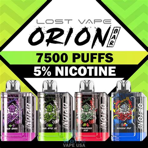 Lost Vape Orion Bar 5 Nic Rechargeable Disposable 7500 Puffs 18ml
