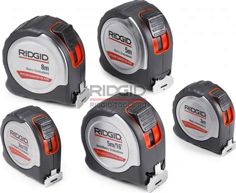 Рулетка строительная измерительная RIDGID