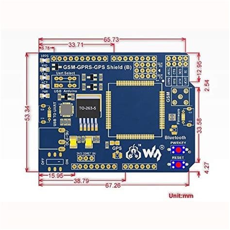 Atmega16u2 Board Module Met Usb Lld Gsmgprsgps Shield B Angeek