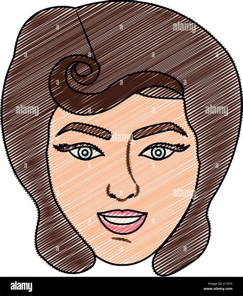 Pin Up Girls Face Drawings