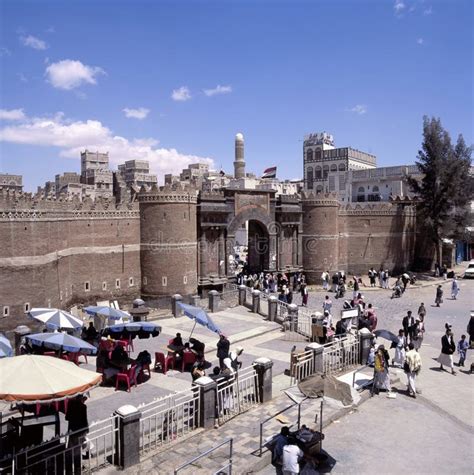 Bab Al Yemen Main Gate To The Old City Of Sanaa In Yemen Editorial