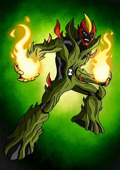 Swampfire By Thehawkdown On Deviantart Ben 10 Alien Force Ben 10