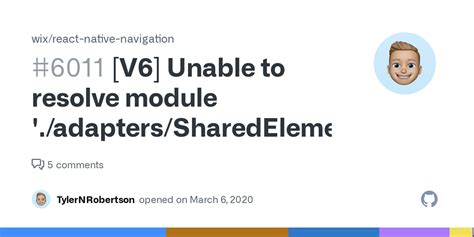 V6 Unable To Resolve Module Adapterssharedelement · Issue 6011