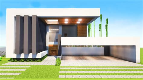 Minecraft Como Construir uma Mansão Moderna Tutorial YouTube