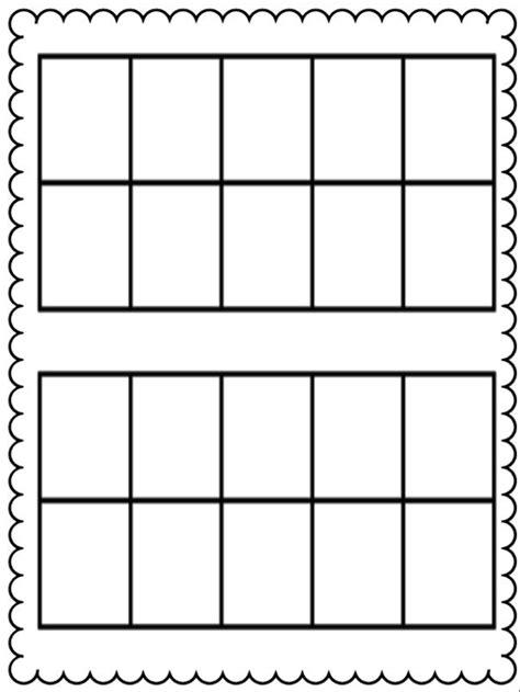 Ten Frame Math Worksheet