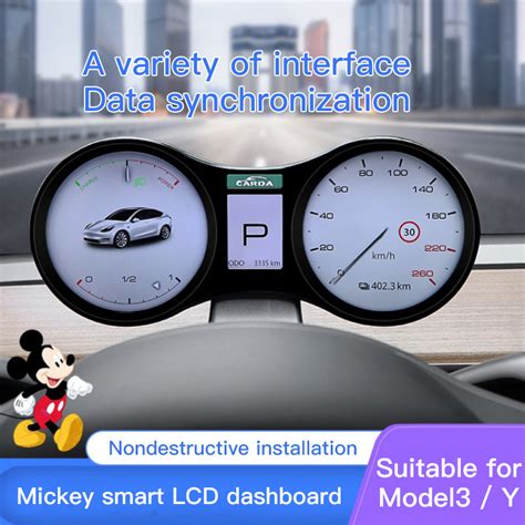 Multifunction Tesla Digital Dashboard 12 3 Inch Tft Lcd Hud With