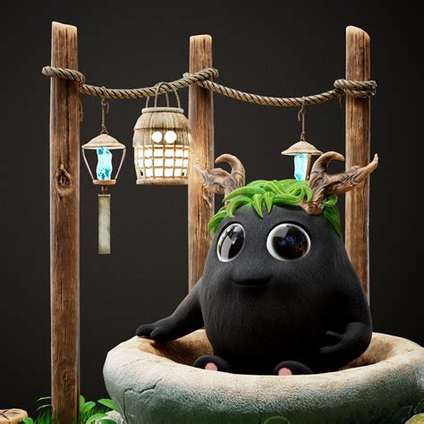 Artstation Kena Bridge Of Spirits Rot Scene Fan Art