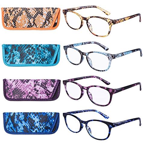 Eyeguard Reading Glasses 4 Pack Quality Fashion Colorful Readers For