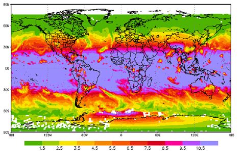 Omi Data Based Cloud Corrected Uv Index At Local Solar Noon On October Download Scientific