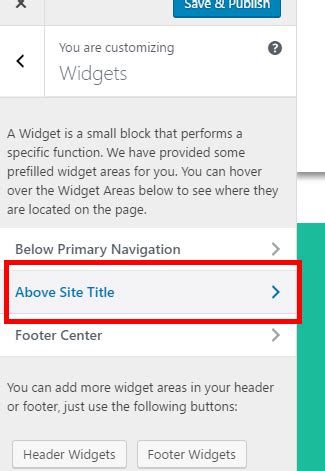 How To Use Widgets In The Wordpress Customizer Boldgrid