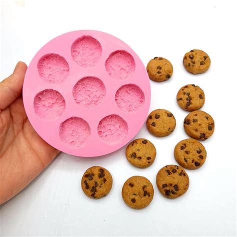 Chocolate Chips Cookies Mold Wax Melts Multi Project Silicone Mold Ms