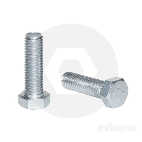 Set Screw Mild Steel M12x50 Zinc Milsons