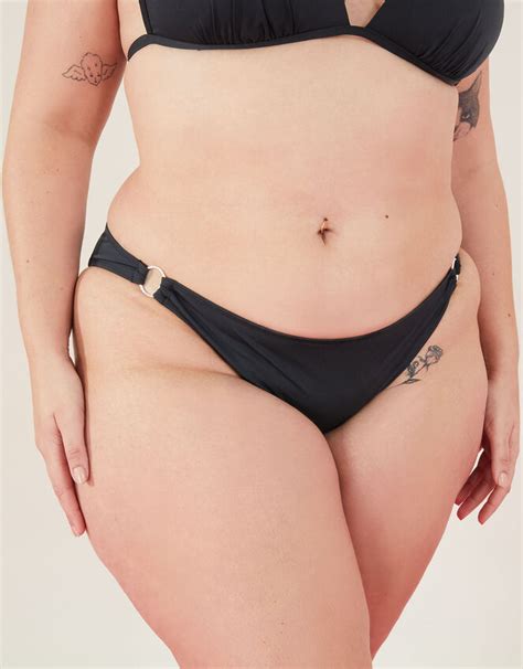 Ring Detail Bikini Bottoms Black Bikini Bottoms Accessorize Uk