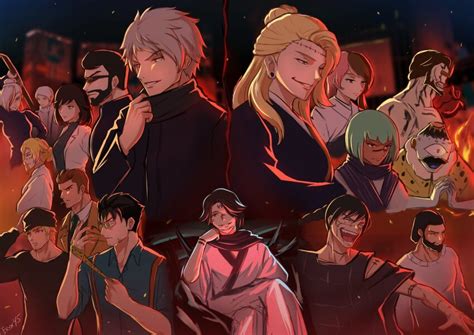 Eryx45 Choso Jujutsu Kaisen Cinder Fall Emerald Sustrai Fushiguro