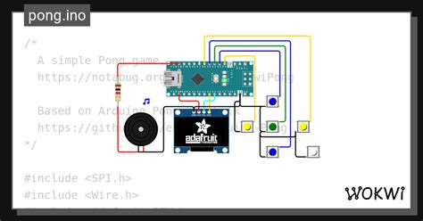 Nano Ssd1306 Buttons Buzzer Pu Wokwi Esp32 Stm32 Arduino Simulator