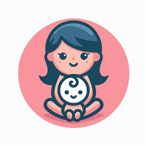 Vector Del Logotipo Del Bebé Vector Premium