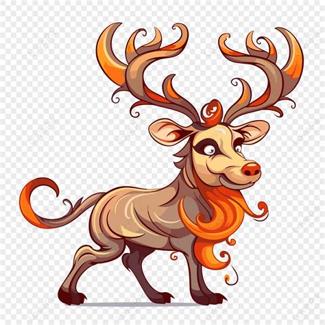 순록 뿔만화상표클립 아트 Png 일러스트 무료 다운로드 Lovepik