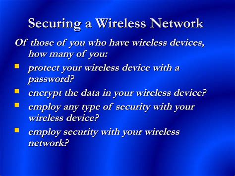 Securing Wireless Network Ppt