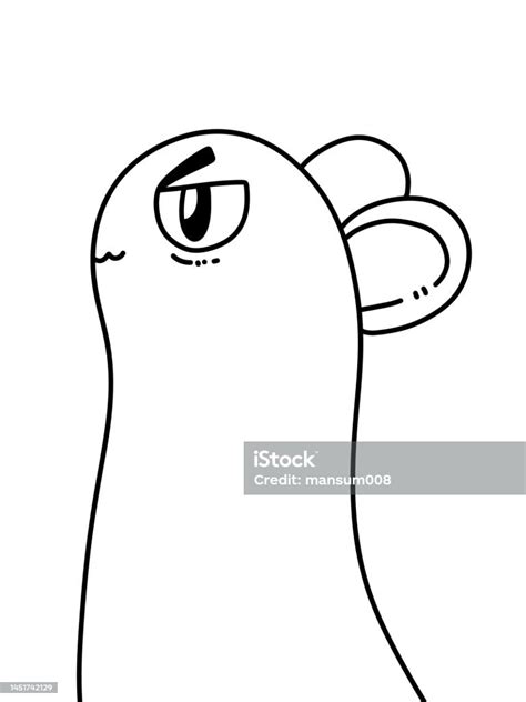Noir Et Blanc De Dessin Animé Mignon Pour Le Coloriage Vecteurs Libres