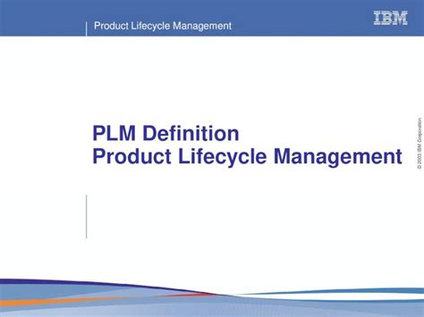 Ppt Plm Definition Product Lifecycle Management Dokumentips