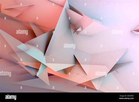 Abstract Graphical Background Colorful Triangular Pattern 3d Rendering Illustration Stock