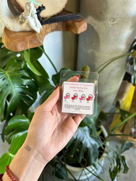 Self Confidence And Acceptance Spelled Herbal Soy Wax Melts Moonlight