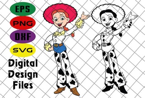 Jessie Svg Jessie Toy Story Jessie Svg Jessie Stencil Toy Etsy