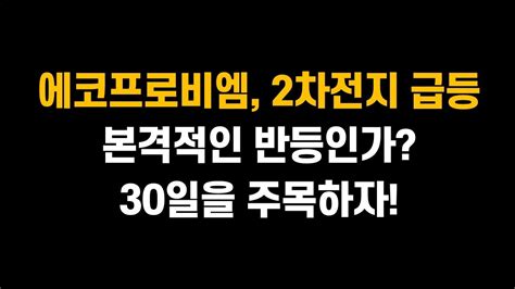 11월 29일수 에코프로비엠 에코프로 2차전지 급등 본격적인 반등인가 30일 사이버트럭 출시를 주목하자ㅣ삼성전자 Sk하이닉스 삼성sdi 에코프로머티
