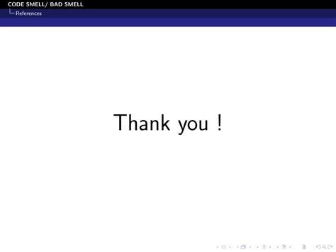 code smells and its type with example pdf
