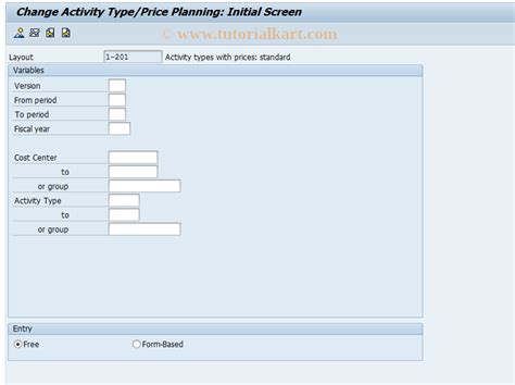 KP26 SAP Tcode Change Plan Data For Activity Types