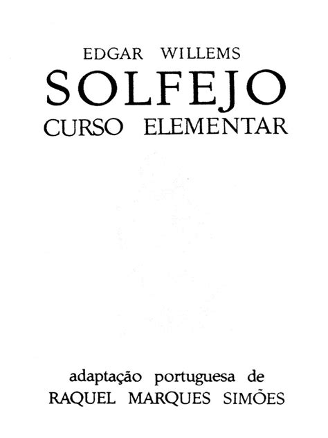 Edgar Willems Solfejo Curso Elementar Pdf