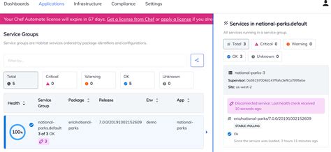 automate continues to mark services disconnected after receiving health