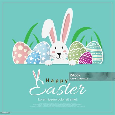 Kartu Ucapan Selamat Paskah Ilustrasi Vektor Ilustrasi Stok Unduh