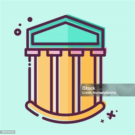 Museum Ikon Terkait Dengan Simbol Bangunan Ikon Gaya Mbe Desain